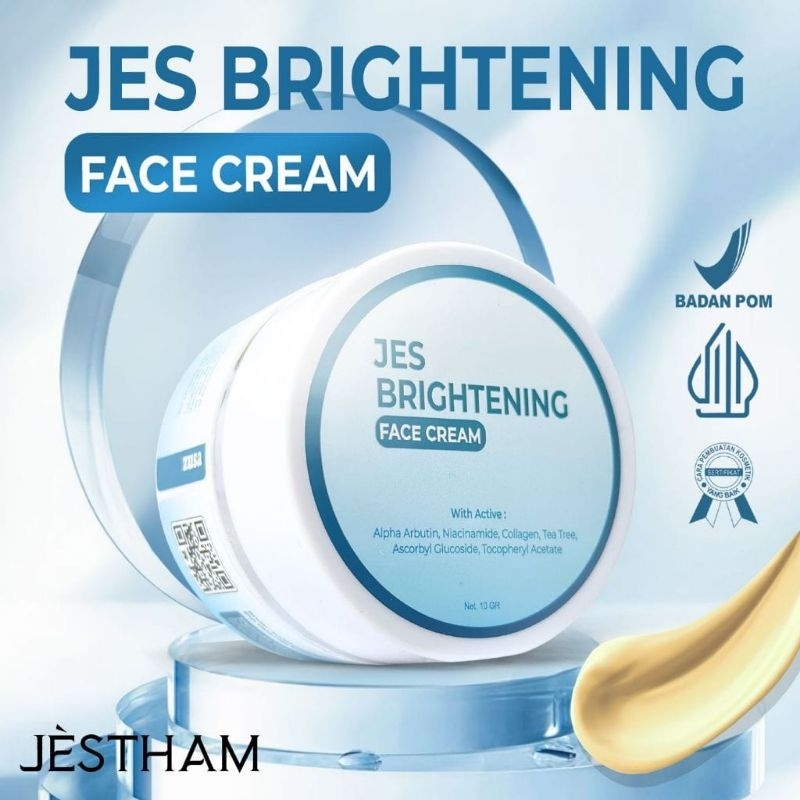 Jual Jestham Face Cream Jes Brightening SPF 30 With New Formula ...