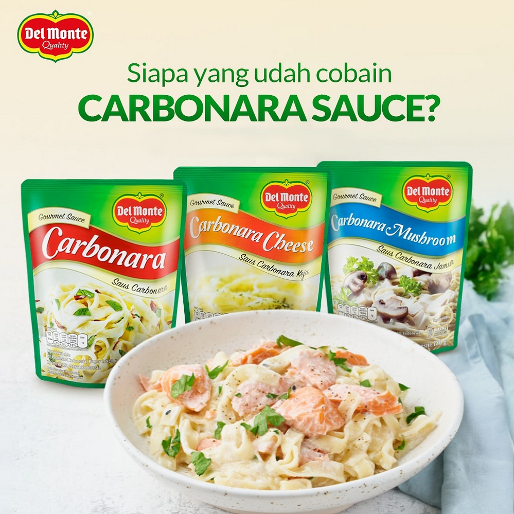 Jual Del Monte Carbonara Sauce 180gr – Saus Carbonara Pasta DelMonte ...
