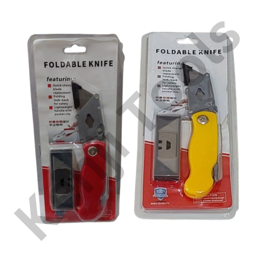Jual Pisau Cutter Lipat + Refill Cutter Gypsum GRC Pisau Kater Mini ...