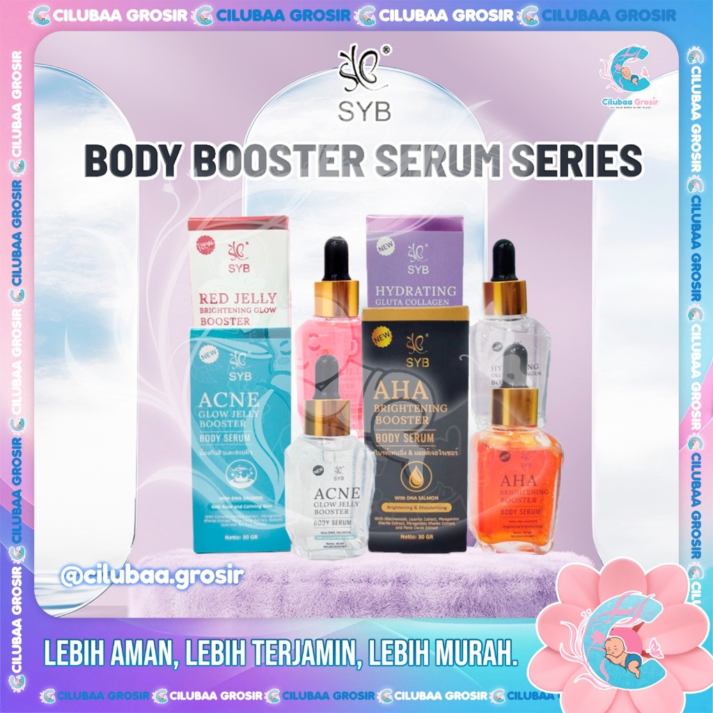 Jual SYB Body Booster Serum || AHA Brightening || Red Jelly || Gluta ...