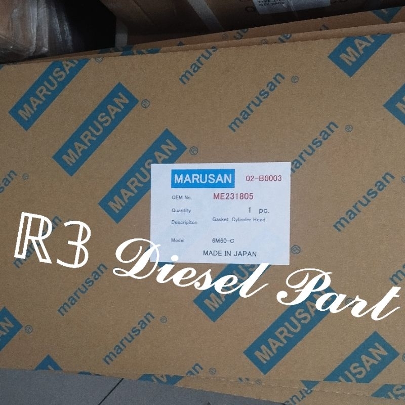 Jual Paking Head / Gasket Cylinder Head Mitsubishi Fuso Tayo/Marusan ...