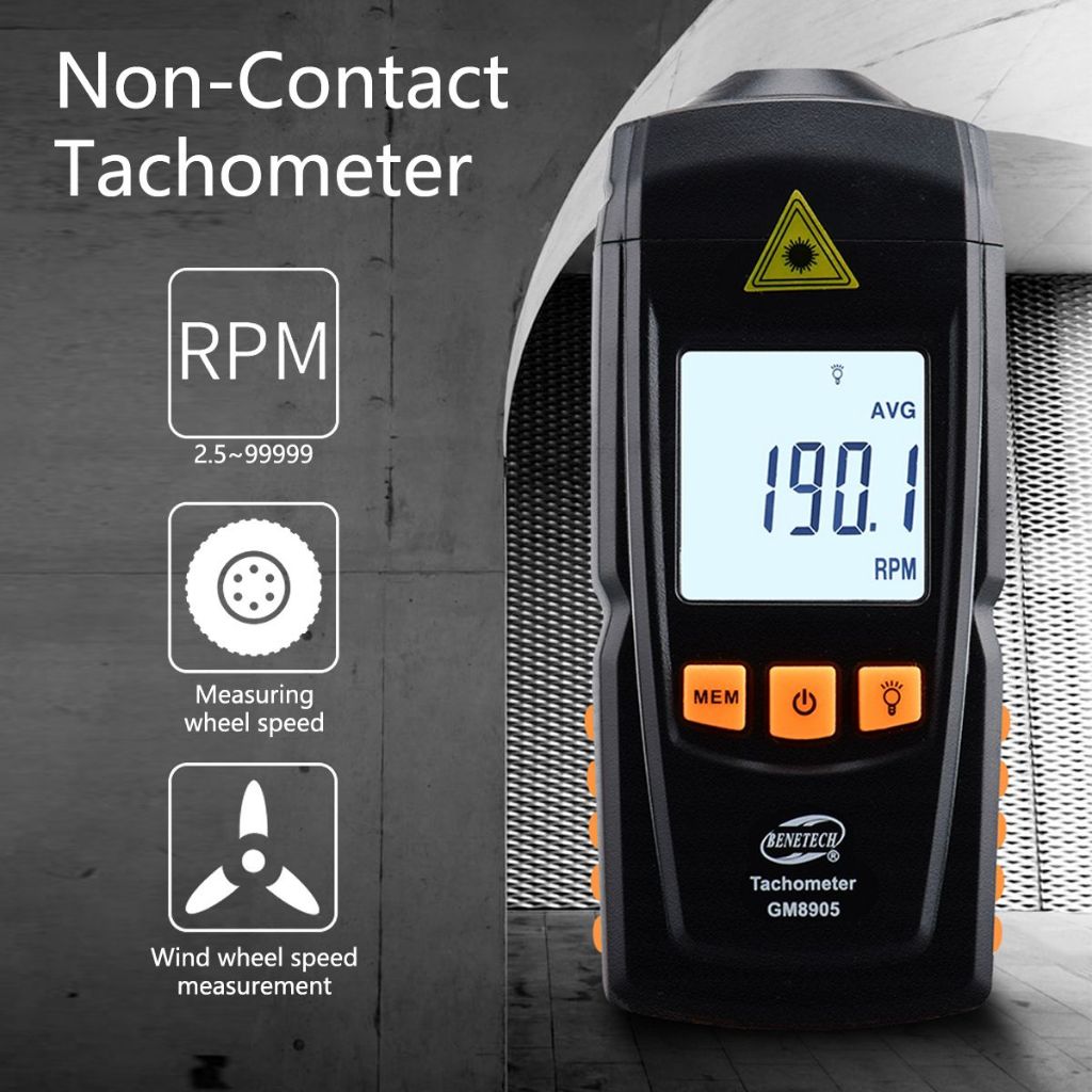 Jual Alat Ukur Putaran GM 8905 Laser Digital Tachometer GM8905 Tester ...