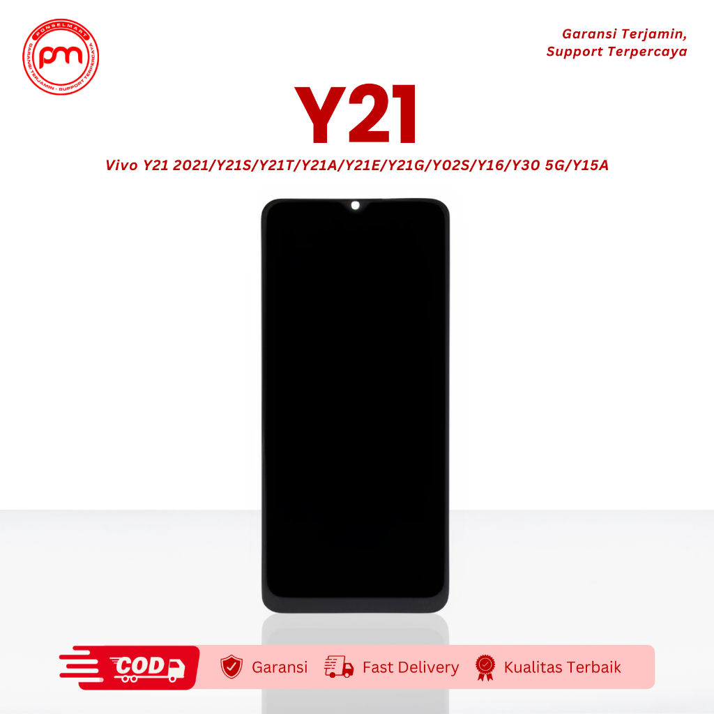 Jual LCD Vivo Y21 2020 2021 Y21S Y21A Y21T Y21E Y02S Y16 Y30 5G Y15A Fullset LCD Touchscreen ...