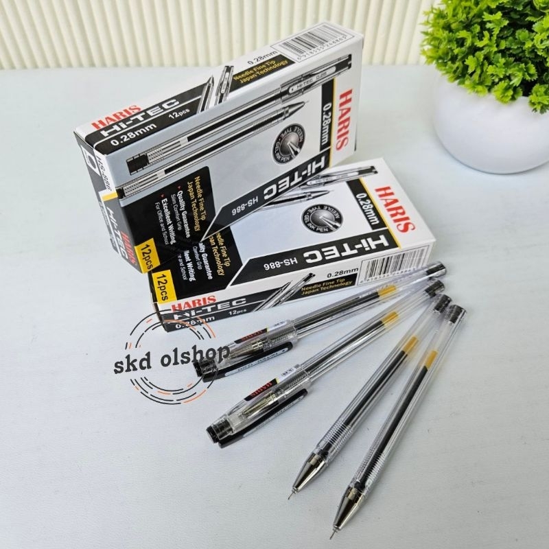 Jual pulpen pena HI-TECH 0,28 mm isi 1 lusin / 12 pcs merek HARIS / v ...