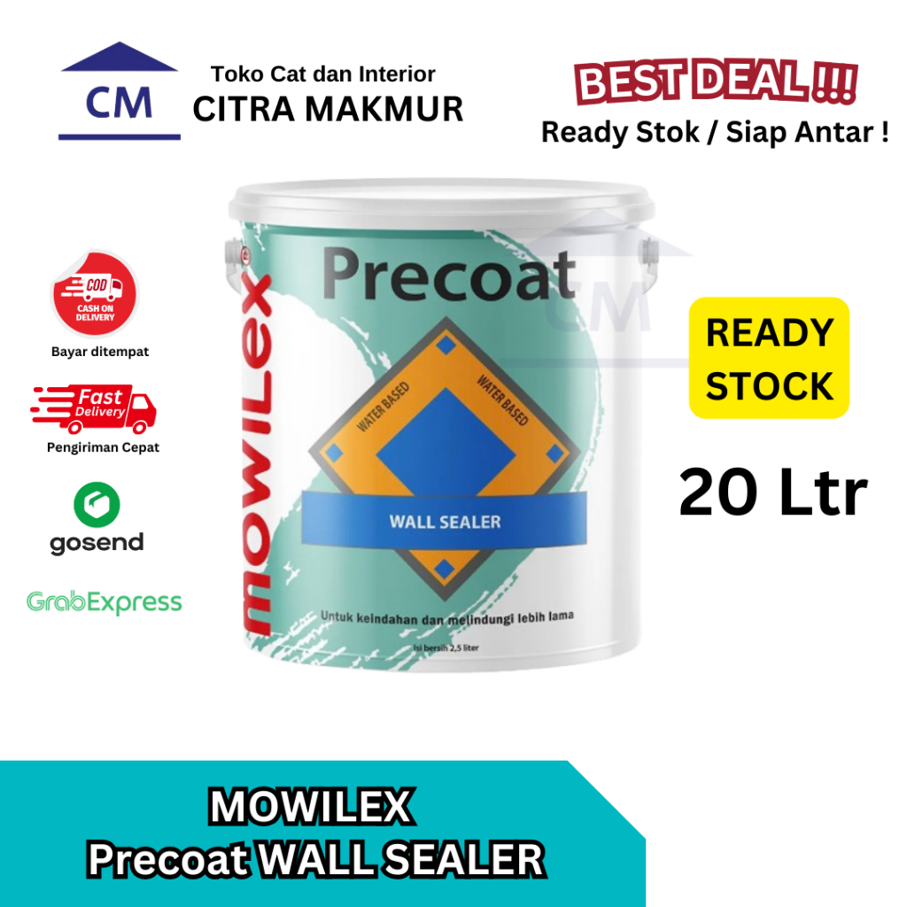 Jual MOWILEX PRECOAT WALL SEALER - 20 Liter (Sealer/Primer Mowilex ...