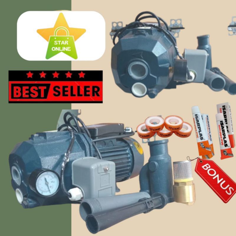 Jual Pompa air jet pump NTN 250 watt Otomatis sumur dalam 30 meter ...