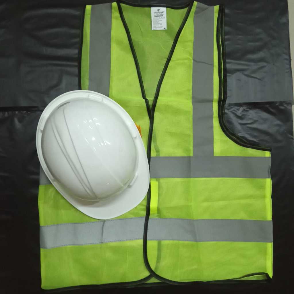 Jual Paket Helm Proyek dan Rompi Proyek Gosave Full Set | Shopee Indonesia