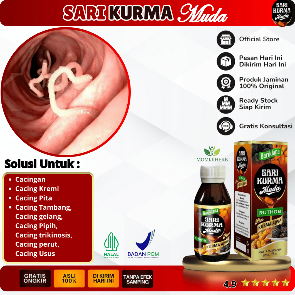 Jual Obat Cacingan, Cacing Kremi, Cacing Pita, Cacing Tambang, Cacing ...