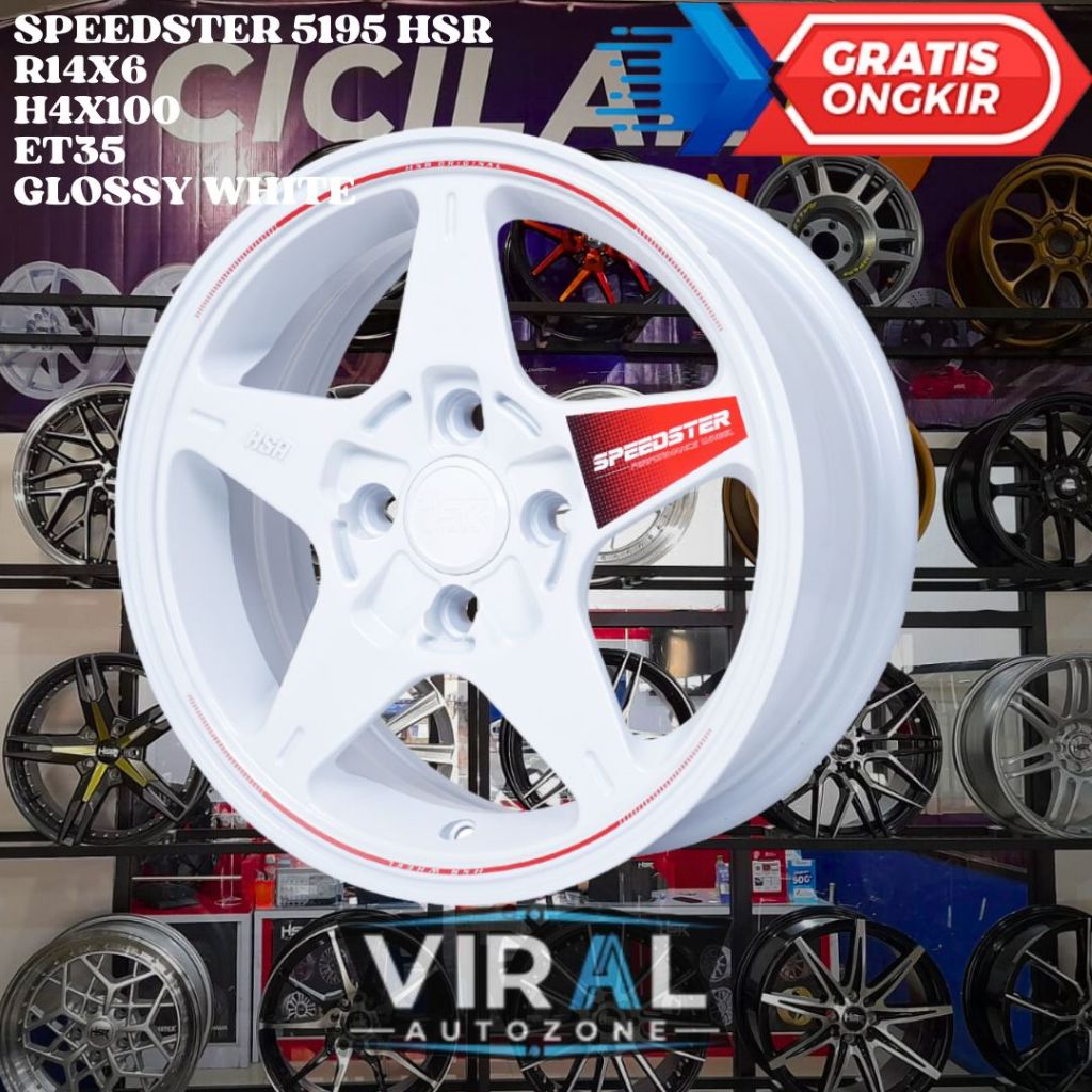 Jual Velg Mobil Ring 14 HSR SPEEDSTER R14 COCOK UNTUK AGYA AYLA DATSUN BRIO | Shopee Indonesia