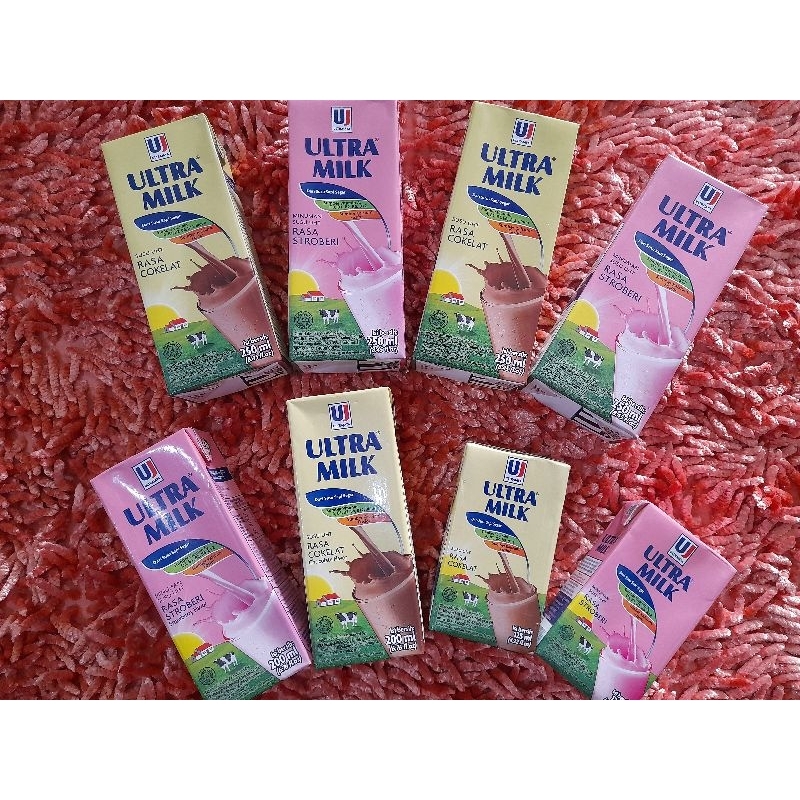 Jual Ultra milk UHT 125ml/ultra milk 200ml/ultra milk 250ml/susu ultra ...