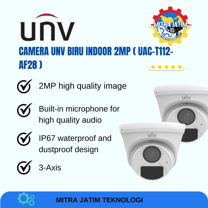 Jual CAMERA UNV INDOOR 2MP ( UAC-T112-AF28 ) | Shopee Indonesia