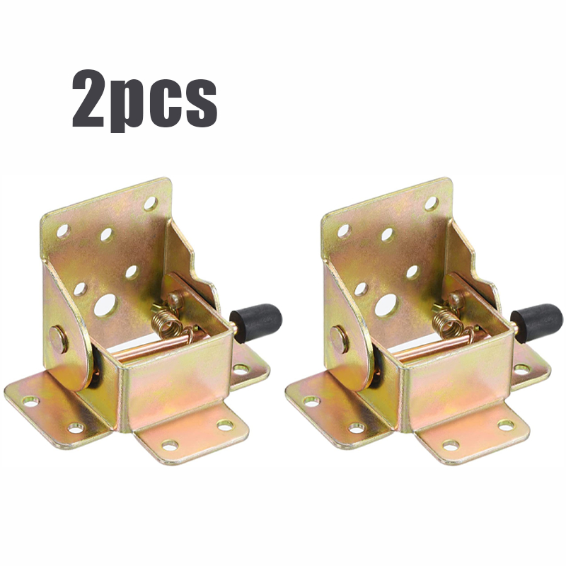 Jual 2pcs Braket Engsel Kaki Meja Lipat / Engsel Siku Tekan 90 Derajat ...