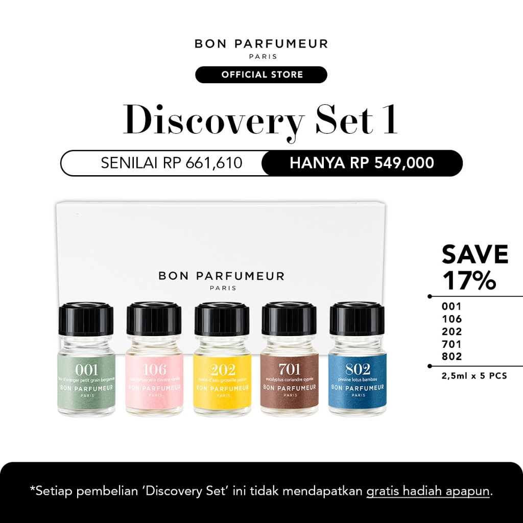 Jual Bon Parfumeur - Discovery set 1 5 x 2.5ml EDP | Shopee Indonesia