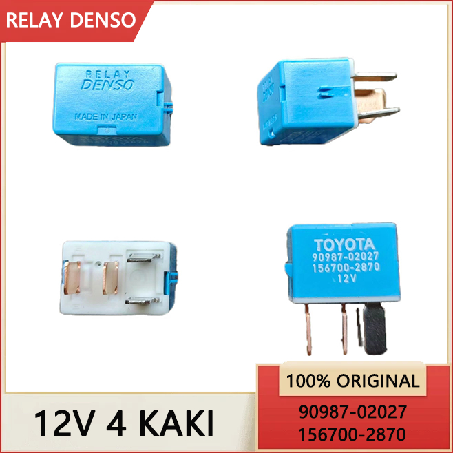 Jual RELAY TOYOTA KAKI 4 12VOLT 90987-02027 156700-2870 WARNA BIRU ...