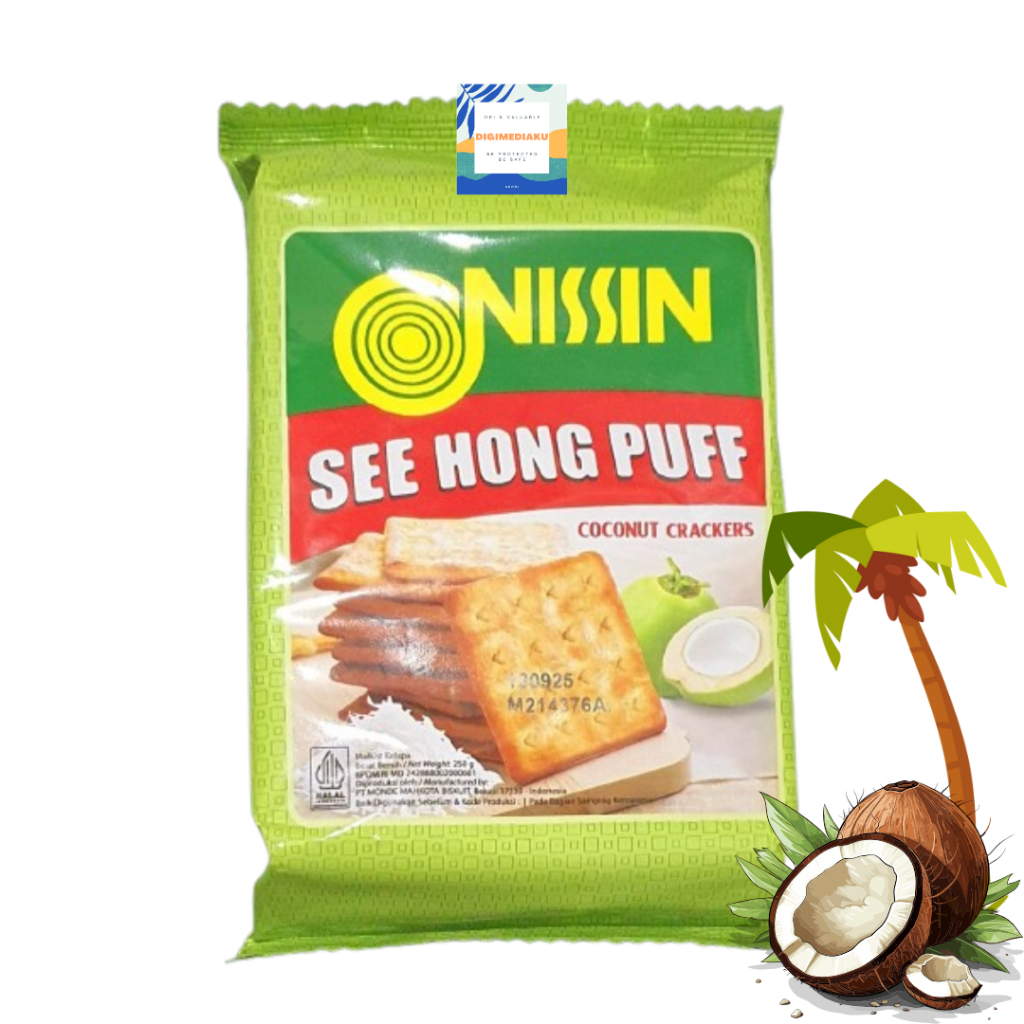 Jual NISSIN SEE HONG PUFF MALKIST CRACKERS 250 gr SEE HONG PUFF COCONUT ...