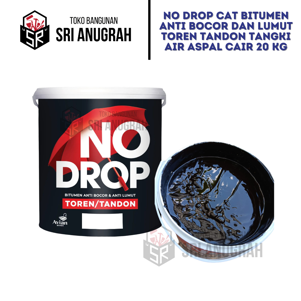 Jual NO DROP Cat Bitumen Anti Bocor dan Lumut Toren Tandon Tangki Air ...