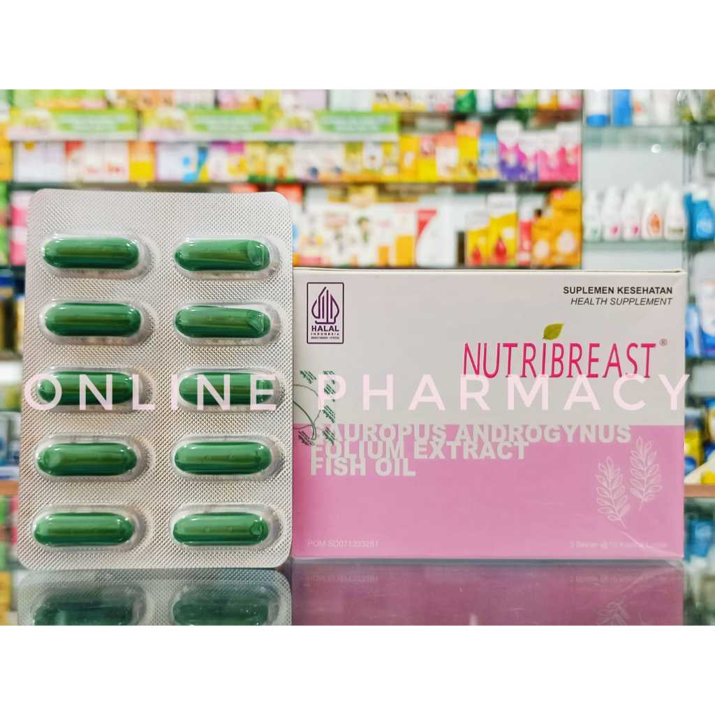 Jual Nutribreast melancarkan air susu ibu ASI 1 strip isi 10 kapsul ...
