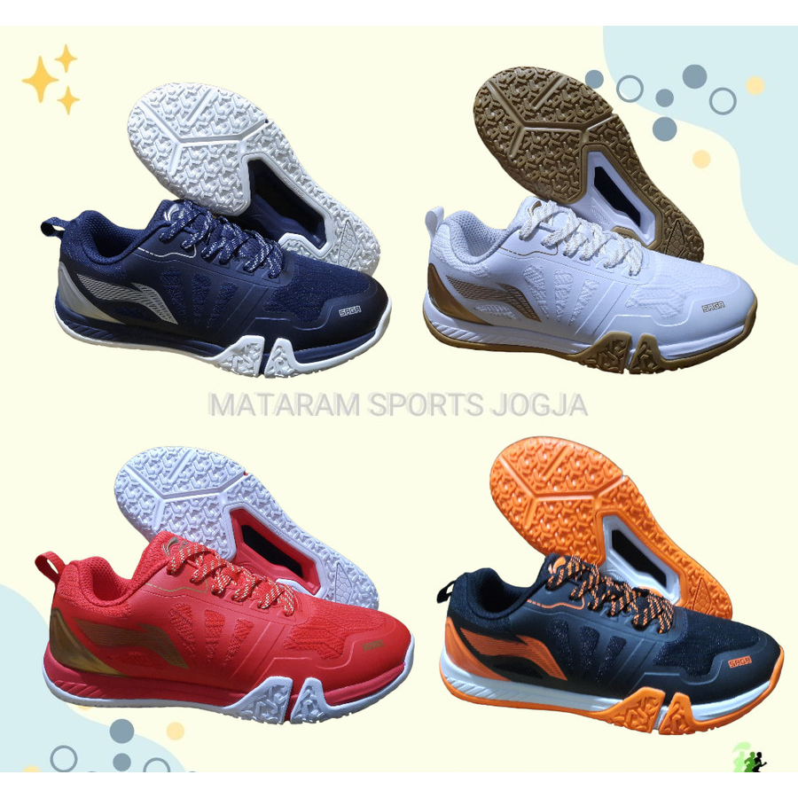 Jual Sepatu Badminton Bulutangkis Lining SAGA Lite 7 Original | Shopee ...
