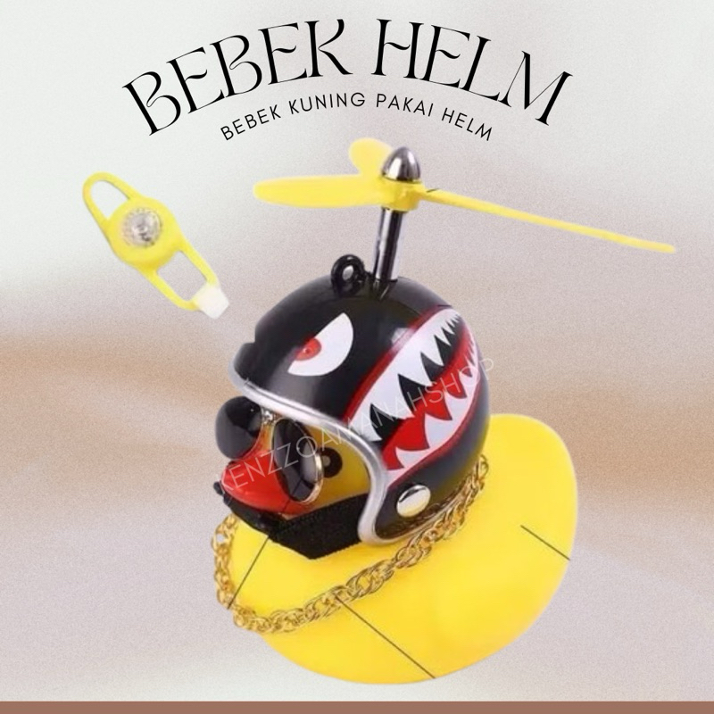 Jual BEBEK HELM lengkap kacamat kalung motif helm aksesoris motor LED ...