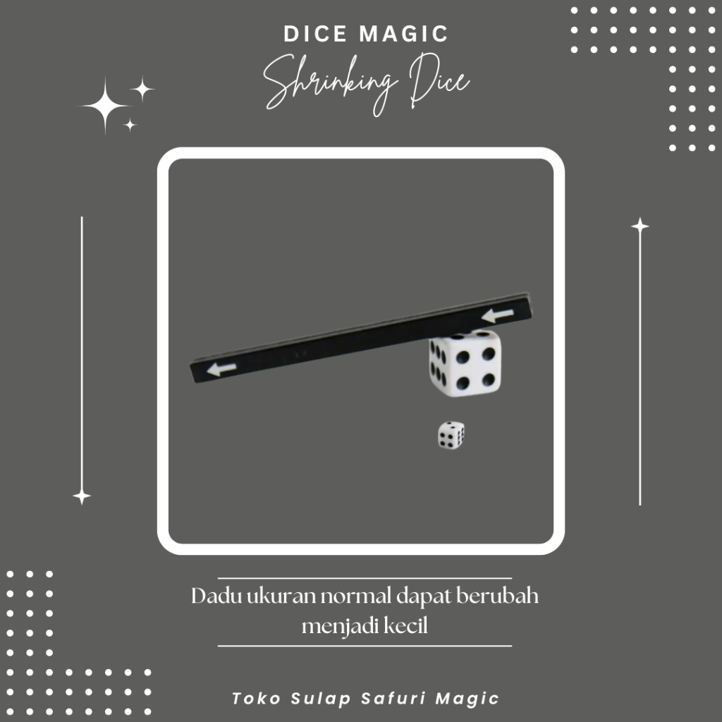 Jual Alat Sulap Shrinking Dice - Sulap Dadu - Dadu Sulap - Sulap Ilusi - Toko Sulap | Shopee ...