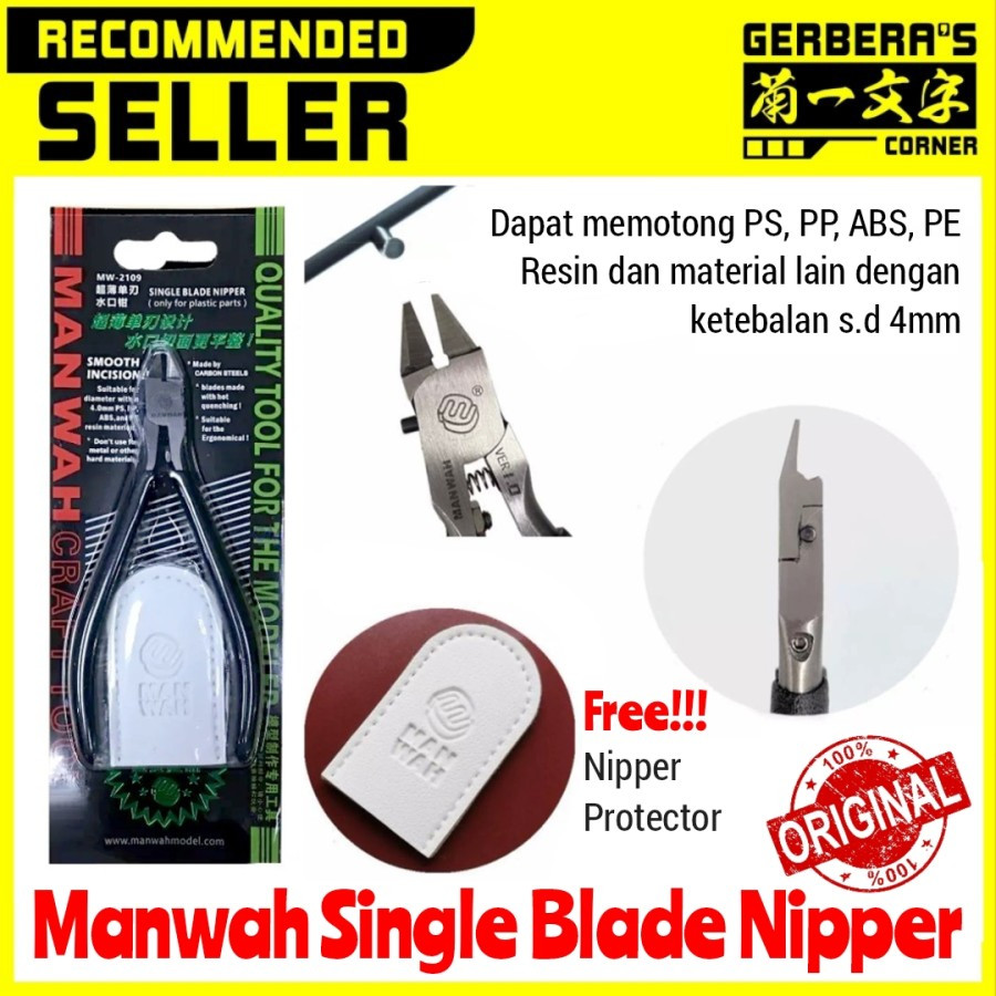 Jual Manwah Single Blade Nipper MW-2109 Tang Potong Gundam Model Kit ...