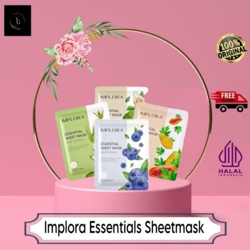 Jual IMPLORA ESSENTIAL SHEET MASK (FREE GIFT) | Shopee Indonesia