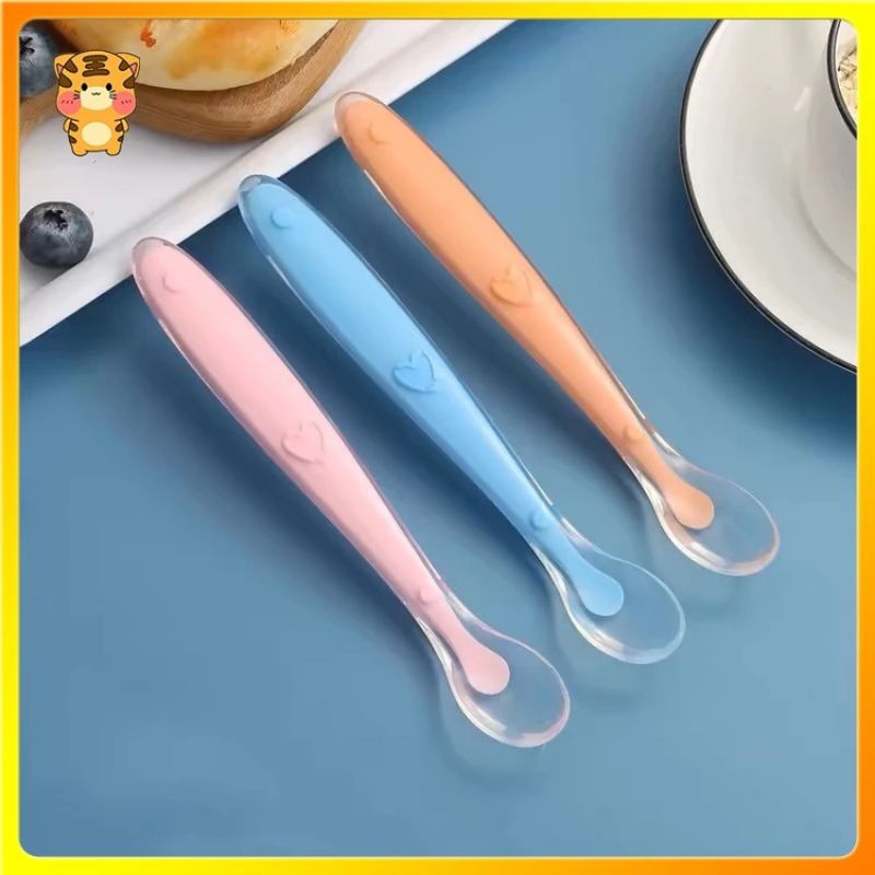 Jual Sendok Bayi Silikon / Makan Bayi Silikon / Sendok Makan Bayi ...
