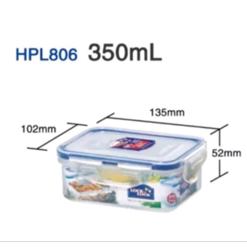 Jual LOCK & LOCK tempat makan kecil HPL806 / 350 ml | Shopee Indonesia