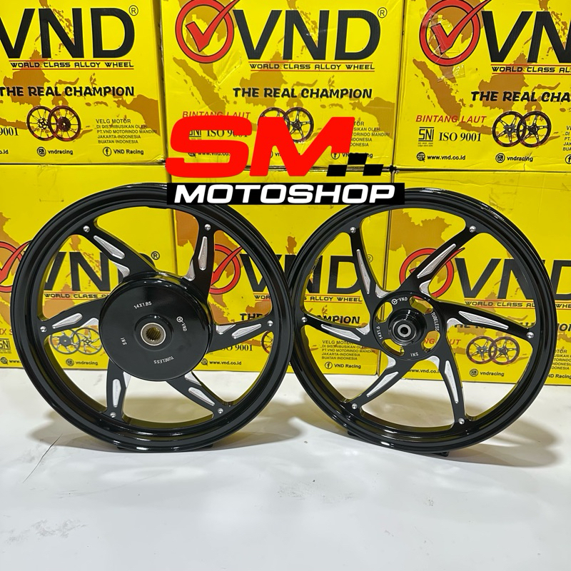 Jual Velg VND SIX STAR V2 Beat/ Vario 125 150 Genio Scoopy/ Mio Sporty J/ Smile Ring 14 160/185 ...