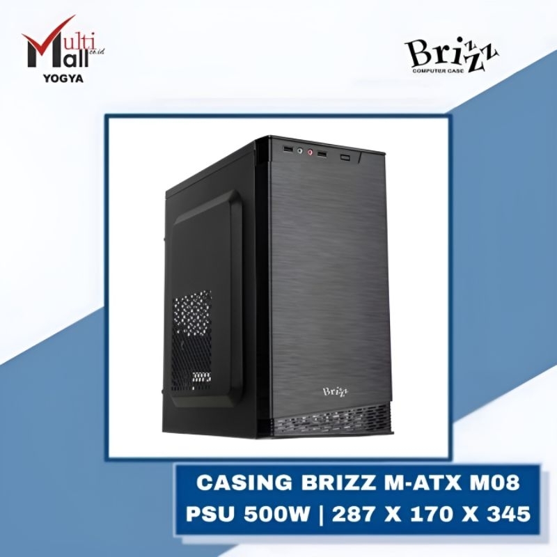 Jual Brizz Casing PC Micro ATX M08 + PSU 500 Watt | Shopee Indonesia