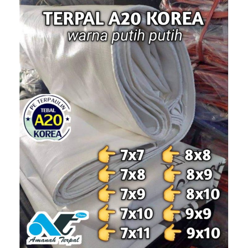 Jual Terpal Korea A20 Untuk tenda & panggung, Terpal warna putih, Super ...