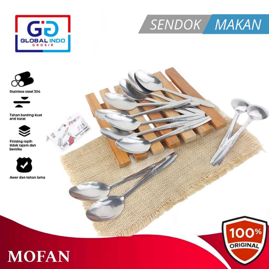 Jual Sendok Makan Tebal 12 pcs Alat Makan Sendok Stainless Steel Sendok ...