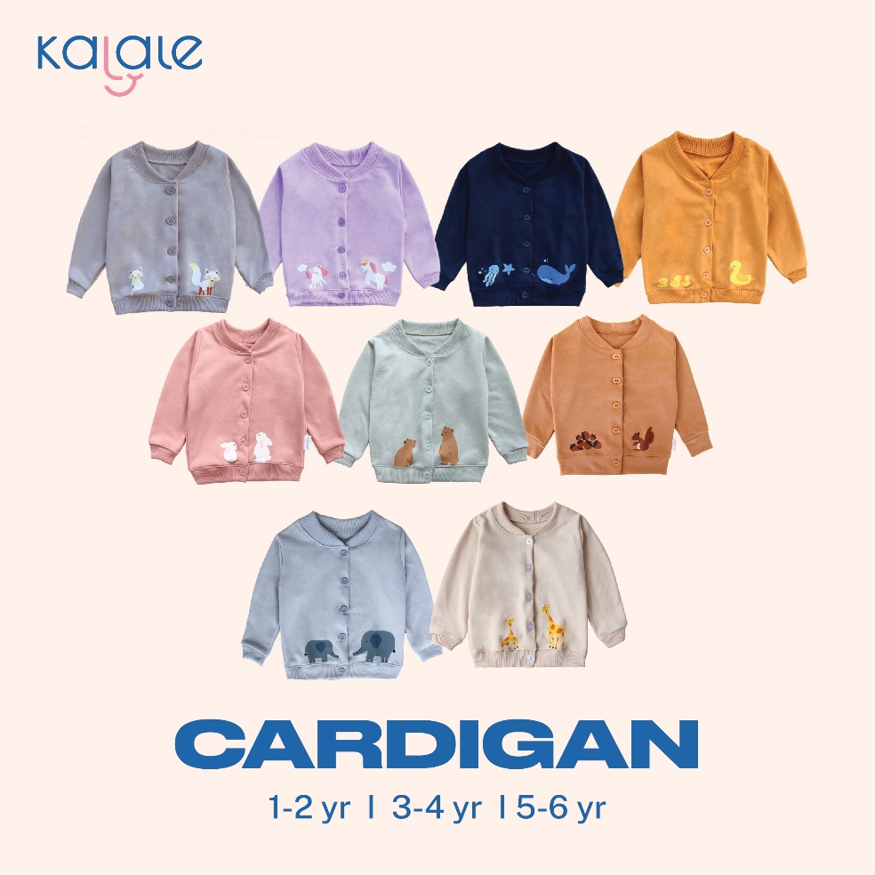 Jual KODE A84R Kalale Cardigan 16 Tahun Atasan Sweater Outer Kancing ...