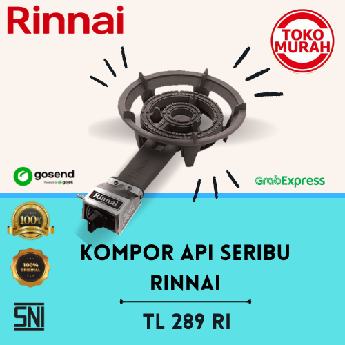 Jual Kompor Gas Cor Api Seribu Low Pressure 1 Tungku RINNAI TL 289 RI ...