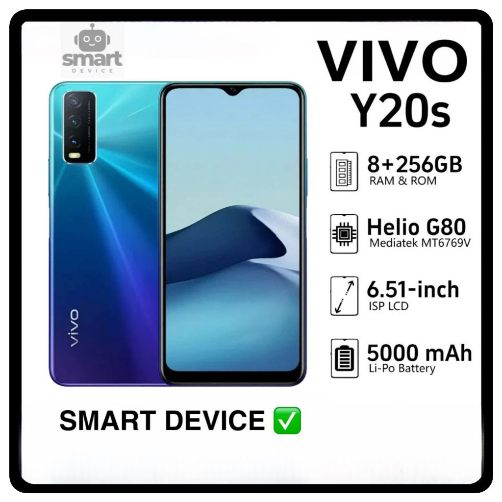 Jual [NEW] VIVO Y20S 8/256GB 5000 mAh 6.51 inches Garansi 1 tahun ...