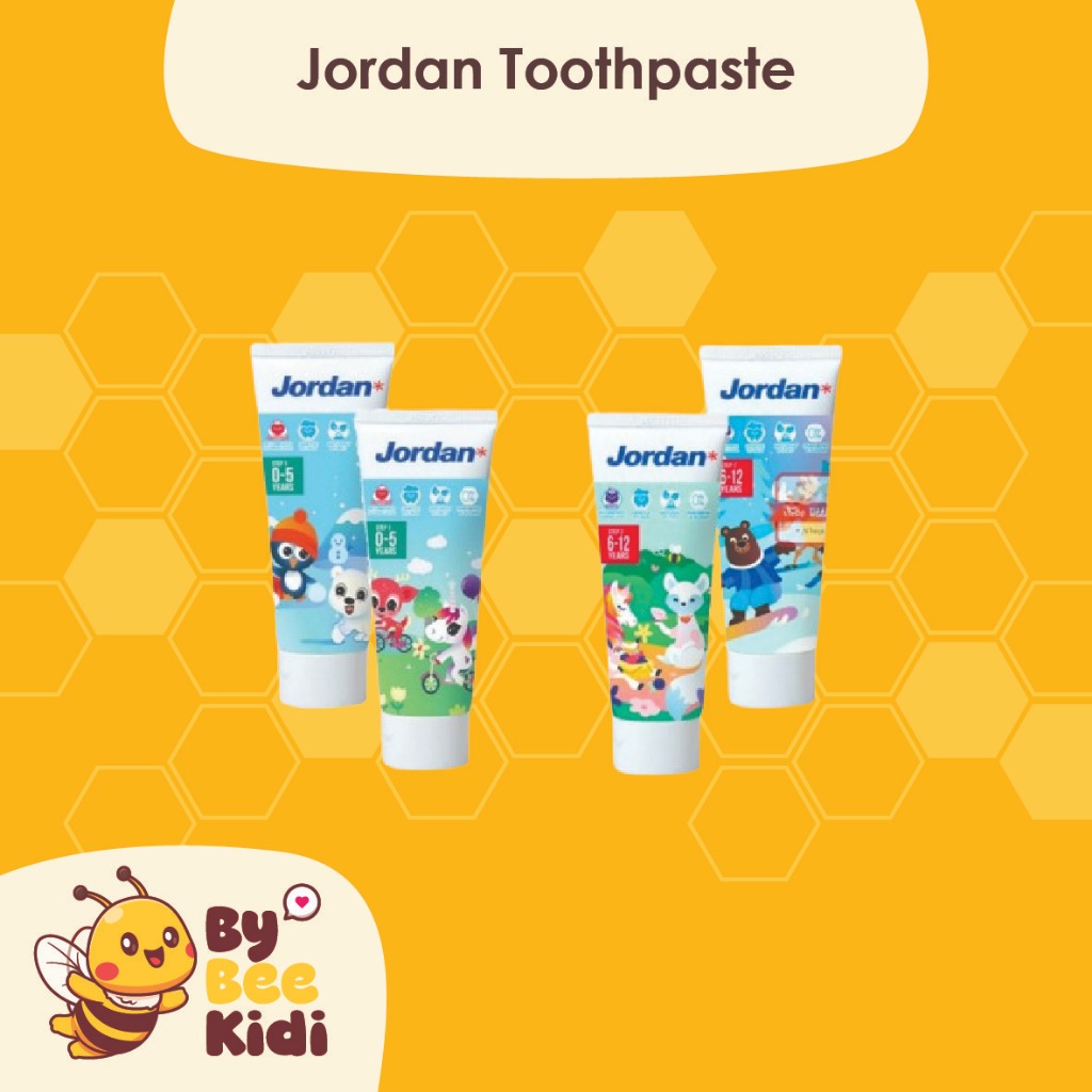 Jual Jordan Toothpaste Step 1(Strawberry/Lychee) Step 2(Grape/Green ...