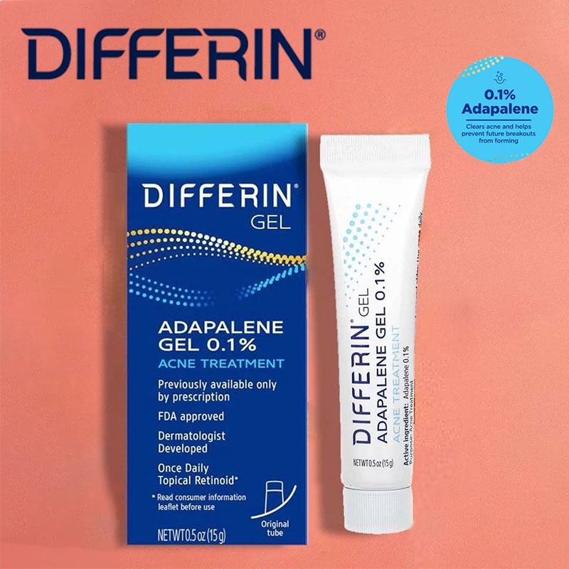 Jual Differin Adapalene Gel 0.1% Acne Treatment 15g Original USA ...