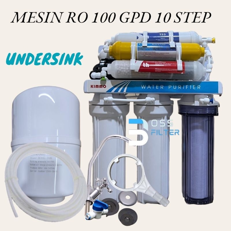 Jual MESIN RO 100 GPD 10 STEP / REVERSE OSMOSIS 100 GPD 10 STEP | Shopee Indonesia
