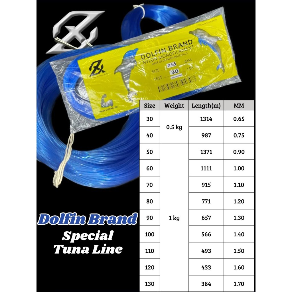 Jual Senar Pancing Axz Dolphin Brand Nylon Mono Cocok Mancing Dasaran ...