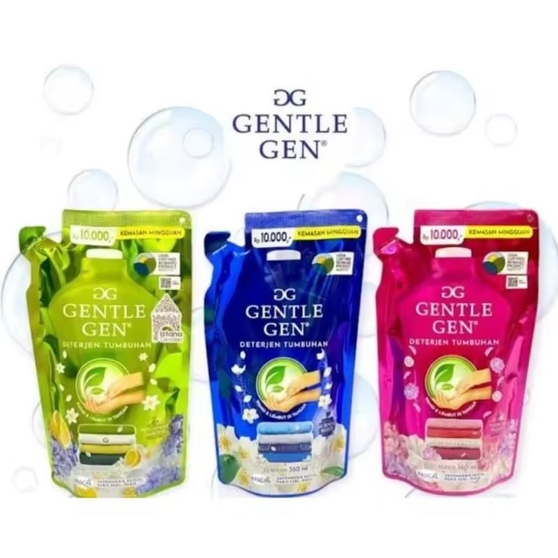 Jual GENTLE GEN DETERGEN CAIR REFILL 360ML | Shopee Indonesia