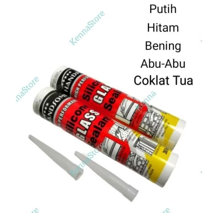 Jual Lem Sealant / Lem Silikon / Lem Botol / Lem Kaca Merk HANDSOME 300 ml | Shopee Indonesia