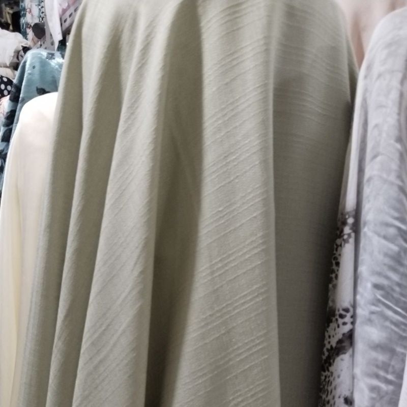 Jual kain Rami // Bahan katun linen // Bahan Barbies linen // kain ...