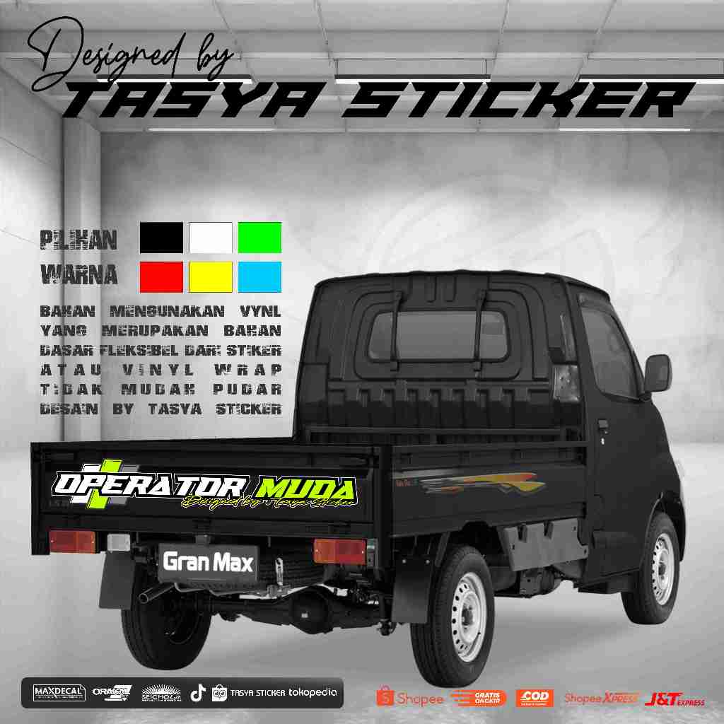 Jual Operator Muda Cutting Sticker Modifikasi Bahan Menyala Reflective ...