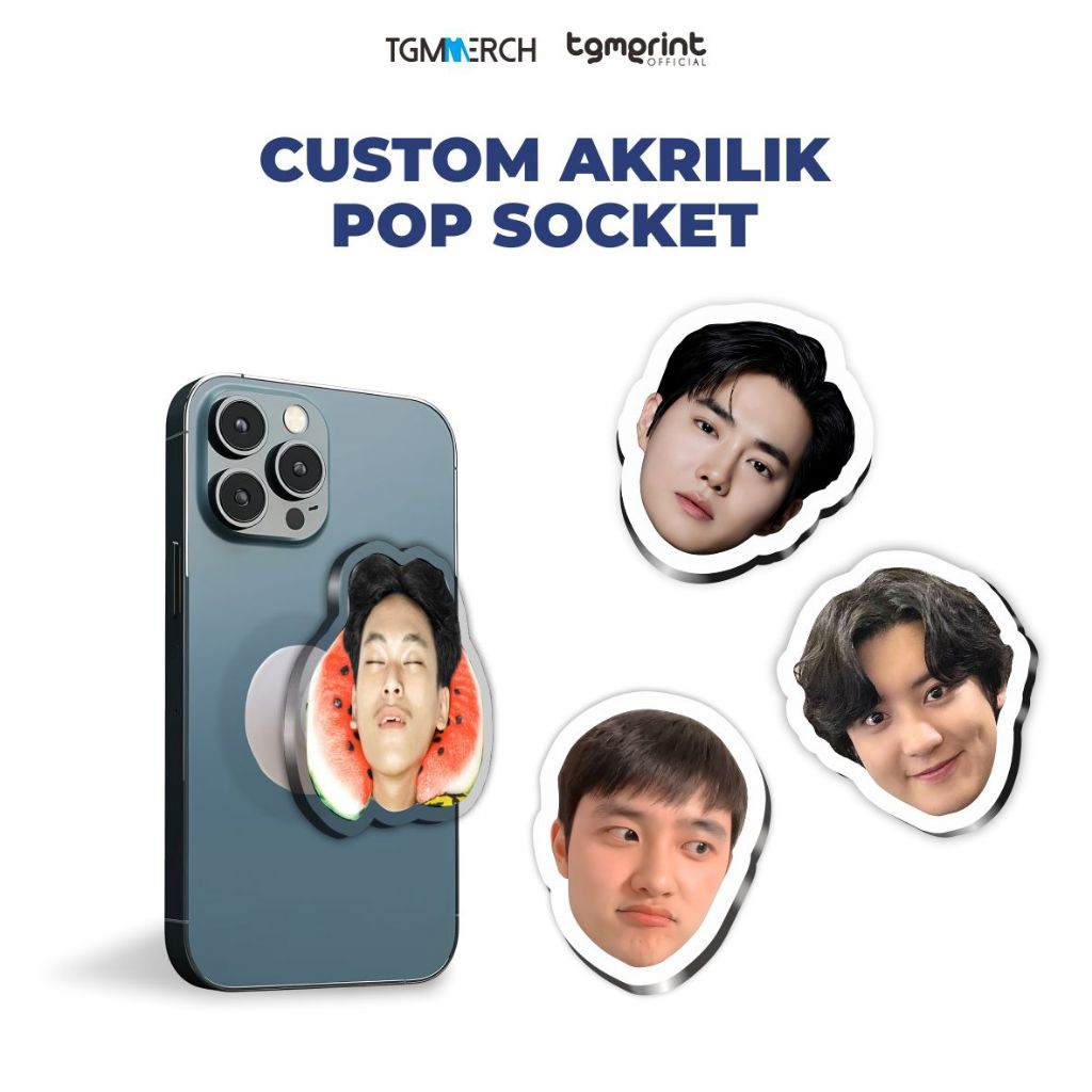 Jual TGM MERCH - Popsocket Custom Foto / Ring HP Desain Bebas | Griptok ...