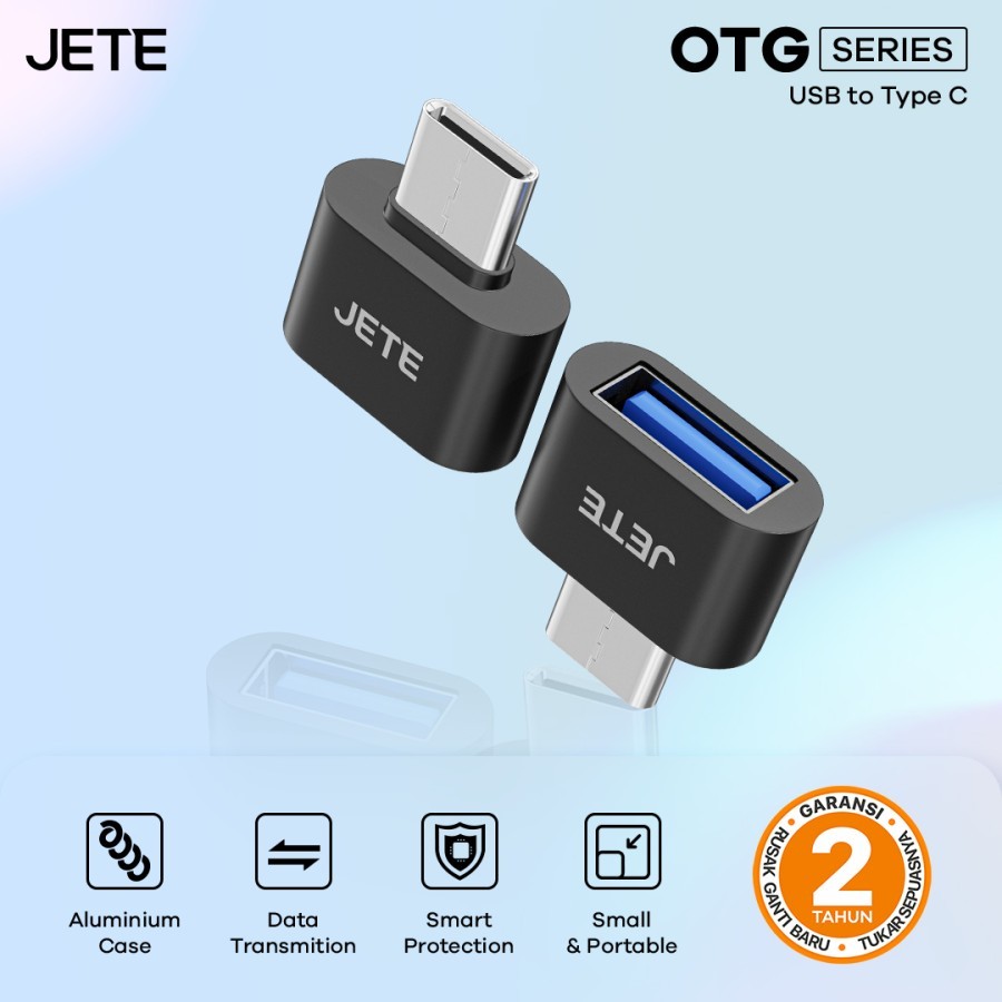 Jual OTG Mini USB to Type C Adapter Converter JETE OTG Type C Original | Shopee Indonesia