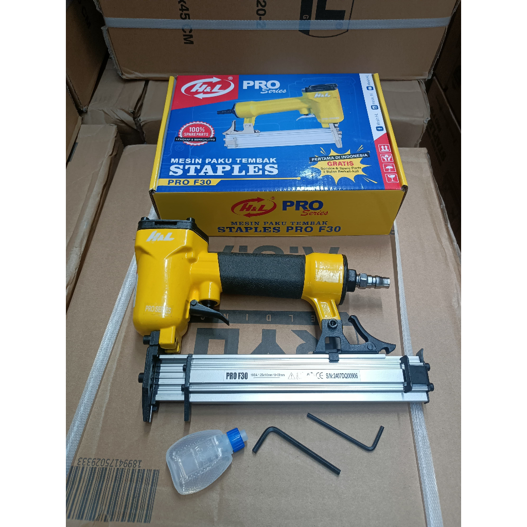 Jual Air Nailer Gun F30 10-30mm Air Nail Gun Air Nailer Alat Paku Tembak Lurus Staples Stapler ...