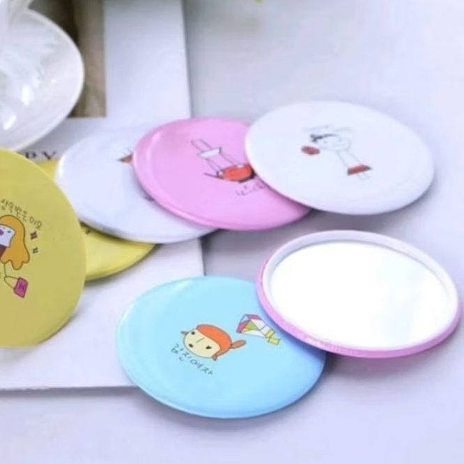 Jual Cermin Mini Bulat Makeup Kaca Rias Portabel | Shopee Indonesia