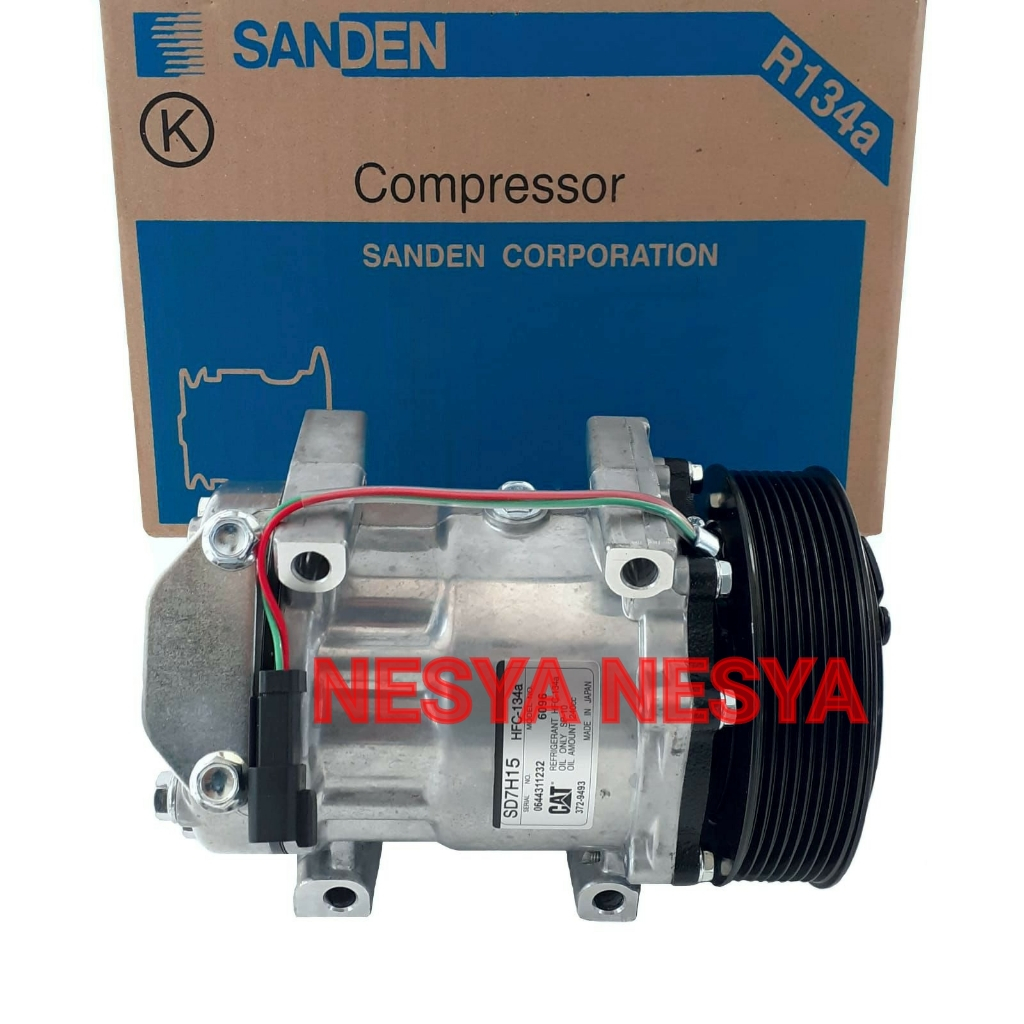 Jual Compressor Compresor Kompressor Kompresor AC SANDEN SD7H15 untuk Alat Berat Excavator ...