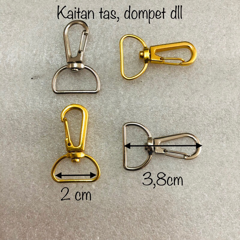 Jual kaitan tas 2cm / cantelan tas 2cm termurah/ pengait tas 2cm ...