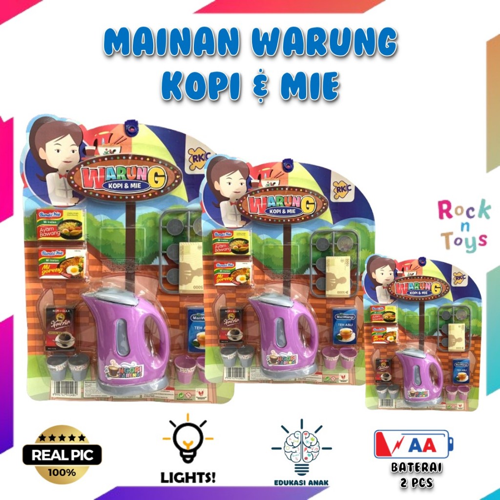 Jual MAINAN ANAK PEREMPUAN MASAK MASAK MAINANN WARUNG KOPI DAN MIE ...